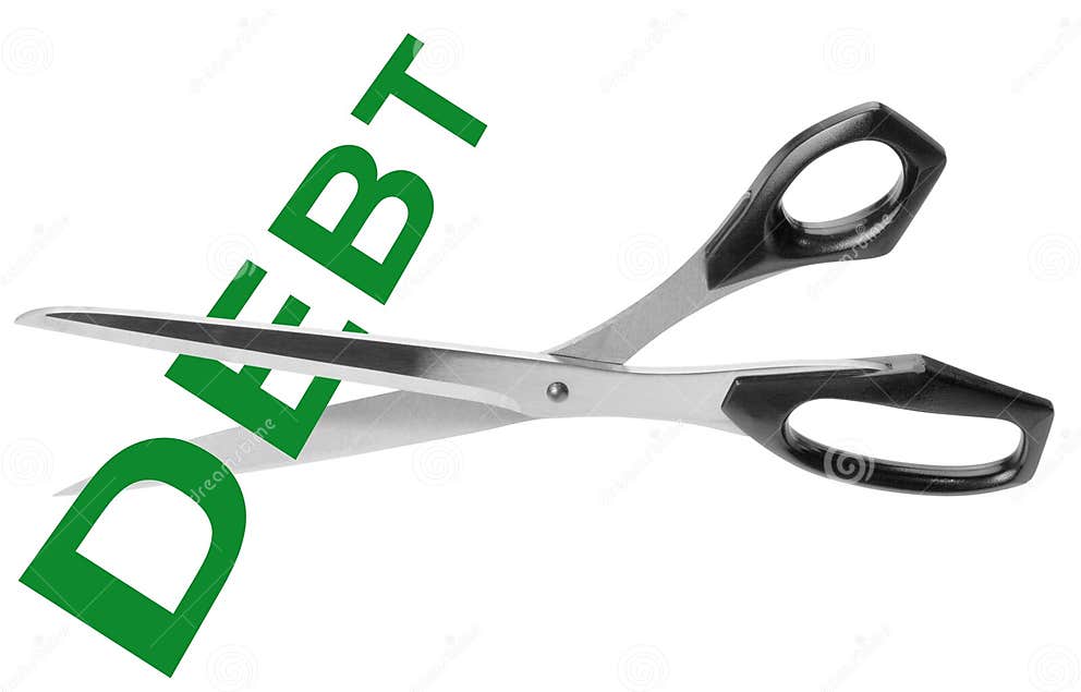 Cutting debt stock image. Image of divide, bill, business - 15053225