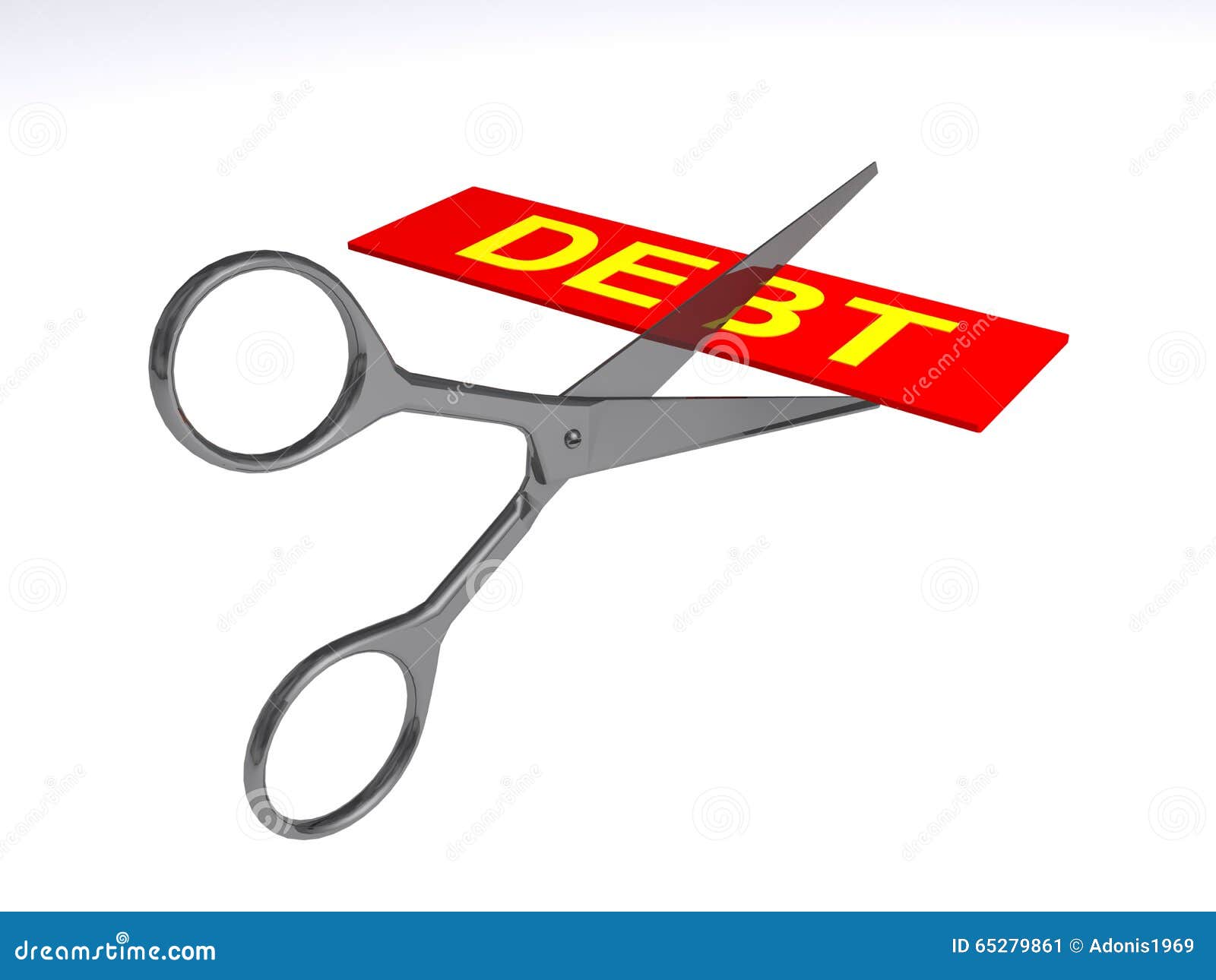 Cutting debt stock illustration. Illustration of graphics - 65279861