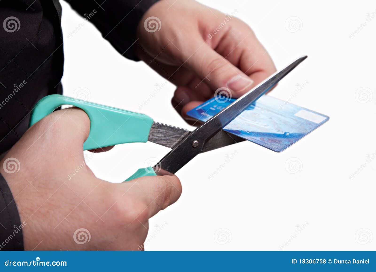 Cutting Debts Concept - Scissors and Credit Card Stock Photo - Image of ...