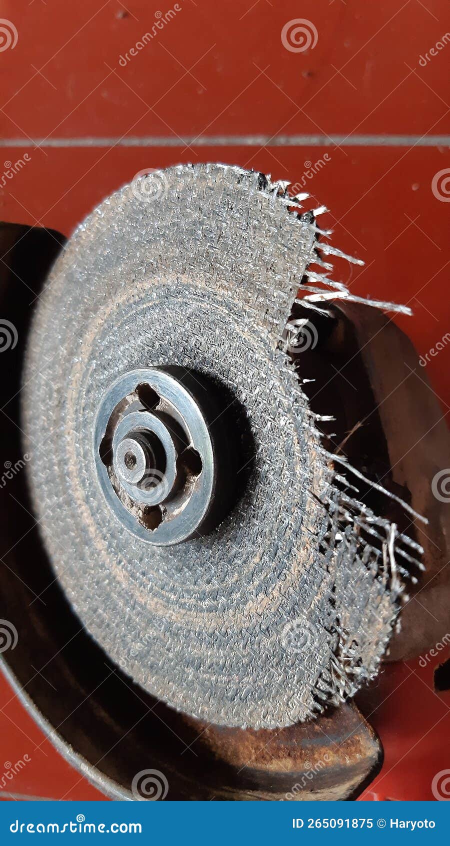 A damaged cutting disc stock image. Image of blade, disk - 265091875