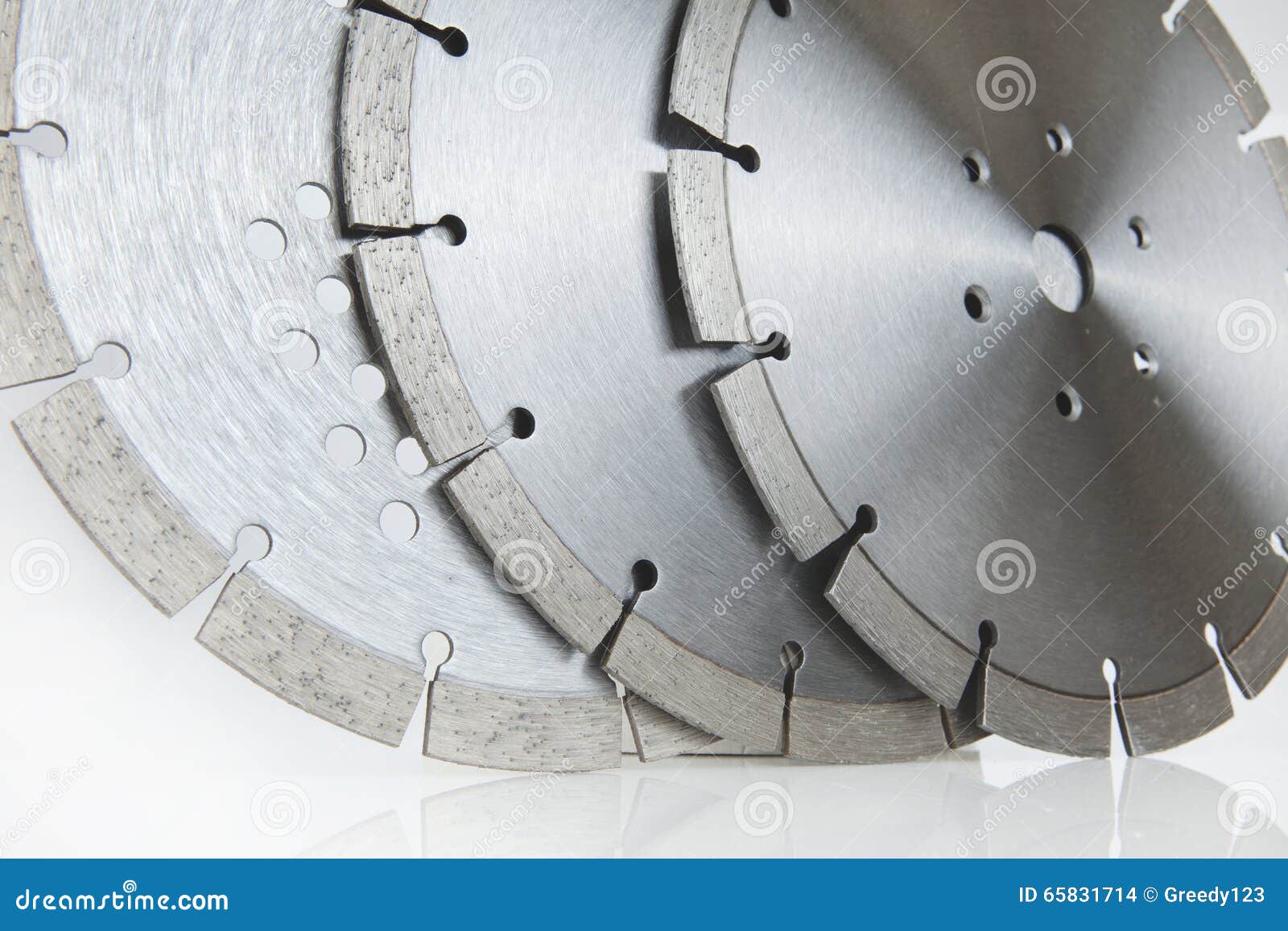 Cutting Disks with Diamonds - Diamond Discs for Concrete Isolated on ...