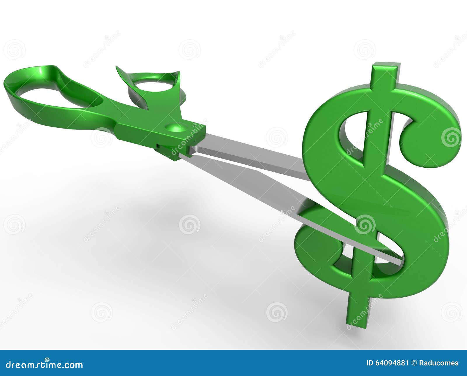 Cutting dollar sign stock illustration. Illustration of flow - 64094881
