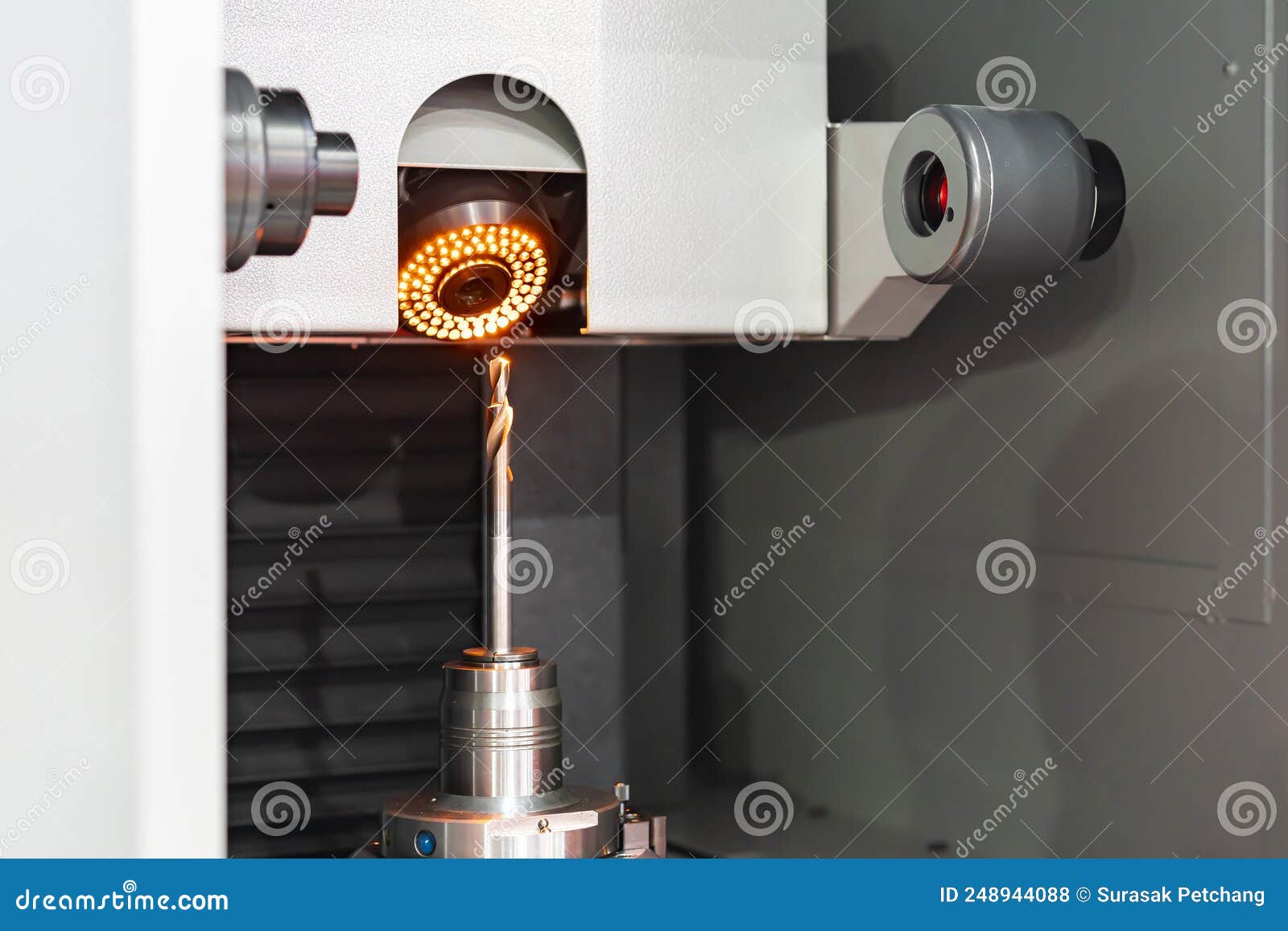 Cutting Drill Bit Assembly with Chuck or Tool Holder Setting on Tool ...