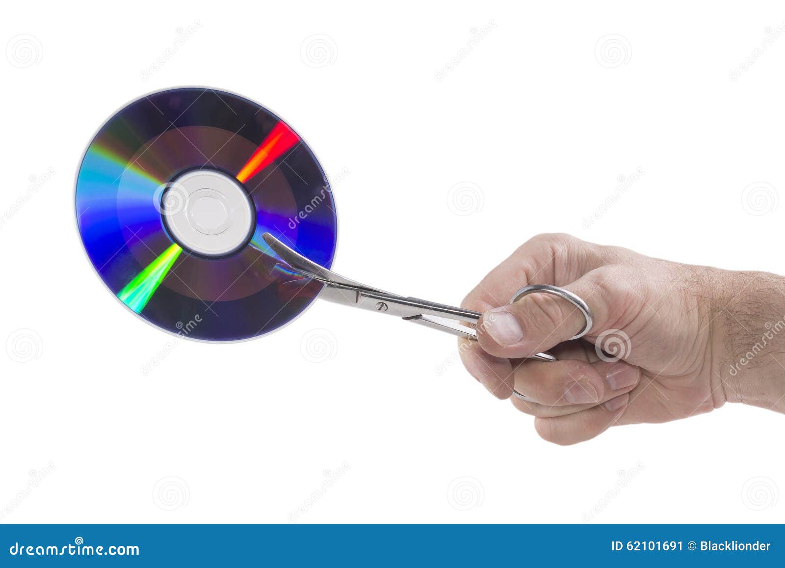 Cutting of DVD of a Disk Scissors Stock Image - Image of restoration ...