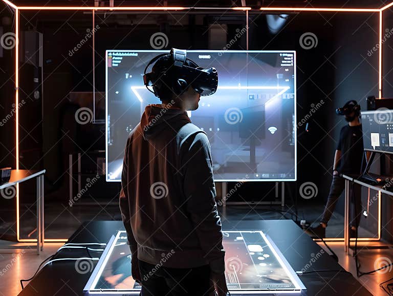 Cutting Edge Augmented Reality Design Lab Showcasing Innovative Technologies and Futuristic ...