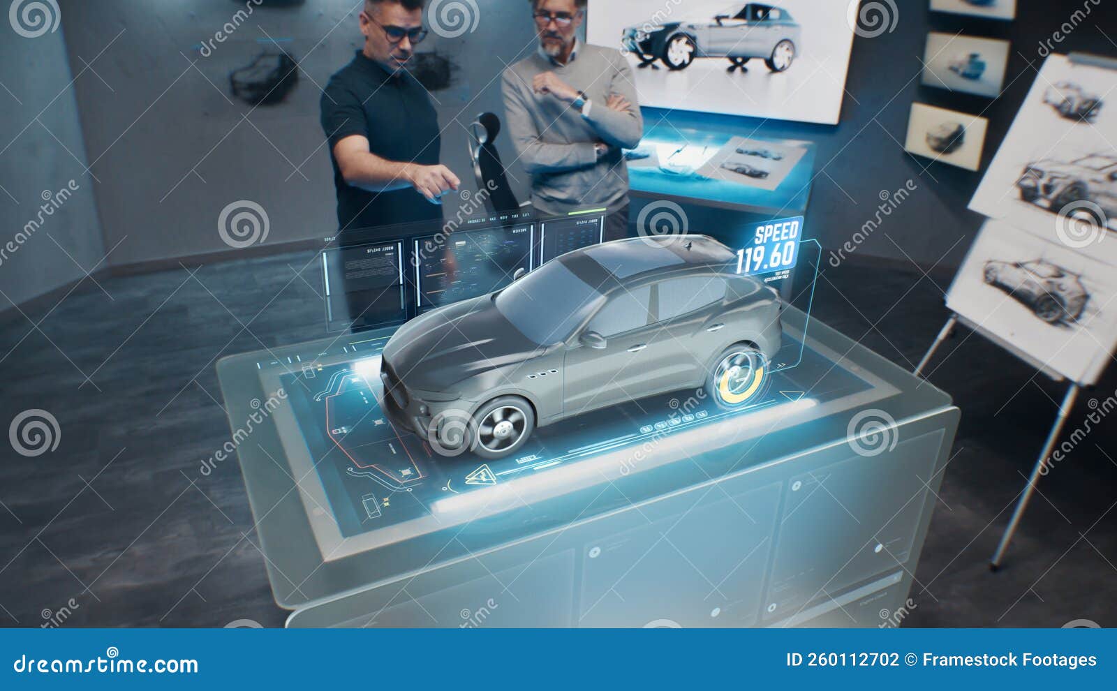 Cutting Edge Car Development Studio Stock Photo - Image of design ...