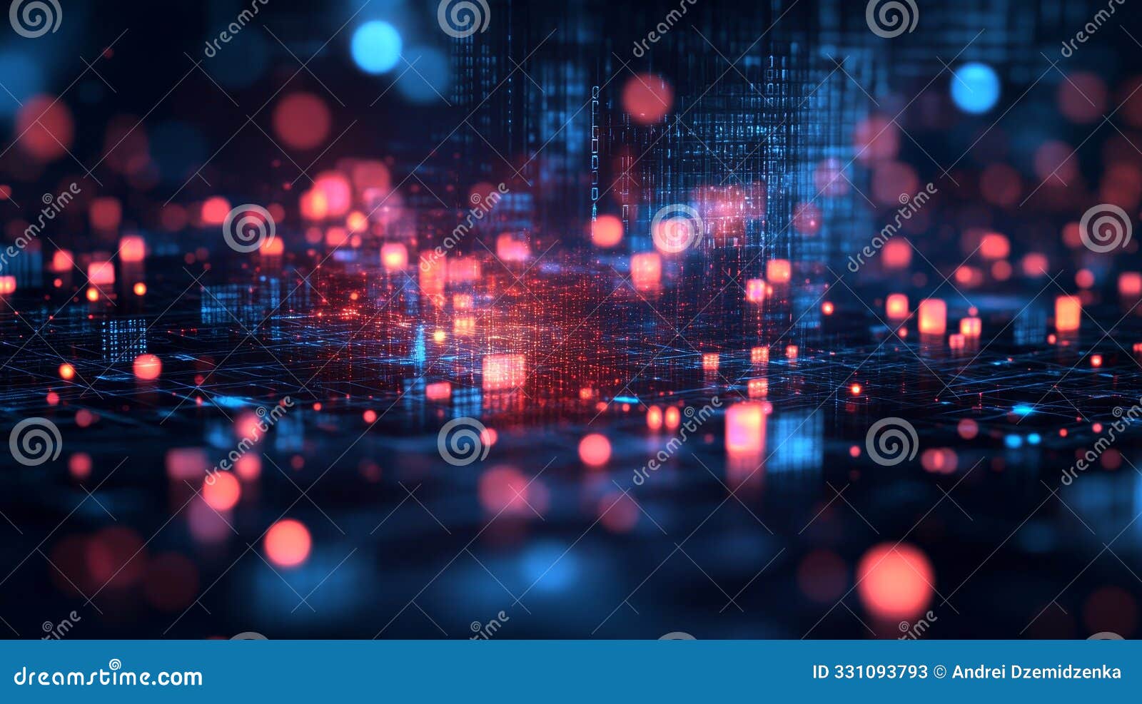 A Cutting-edge Data Matrix Simulation UI Displays Interconnected ...