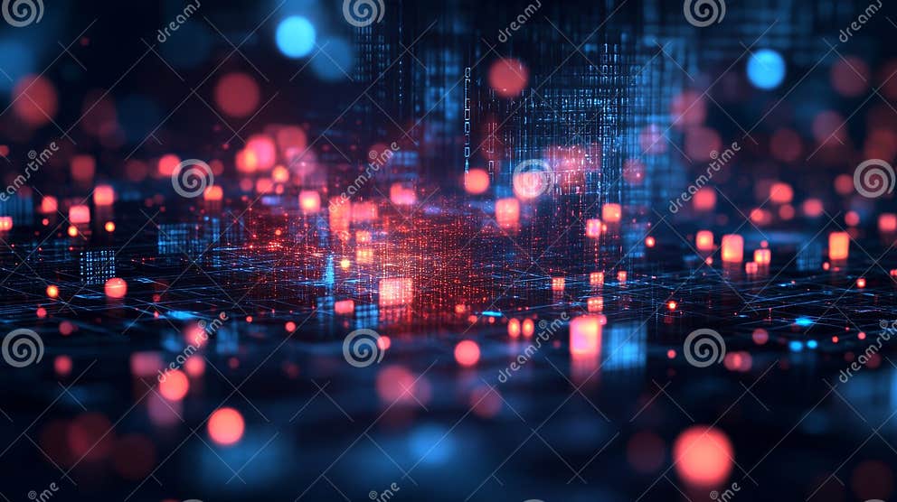 A Cutting-edge Data Matrix Simulation UI Displays Interconnected ...