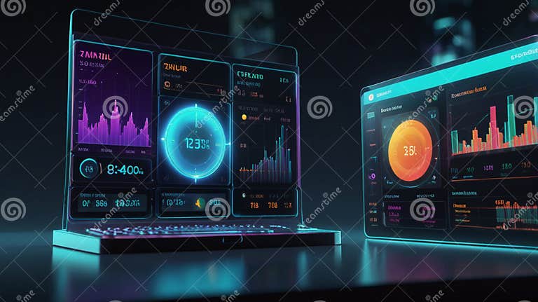 Cutting-Edge Data Visualization Suite Stock Illustration - Illustration ...
