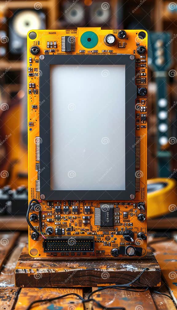 Cutting Edge Electronic Device with High Tech Circuitry and Innovative ...