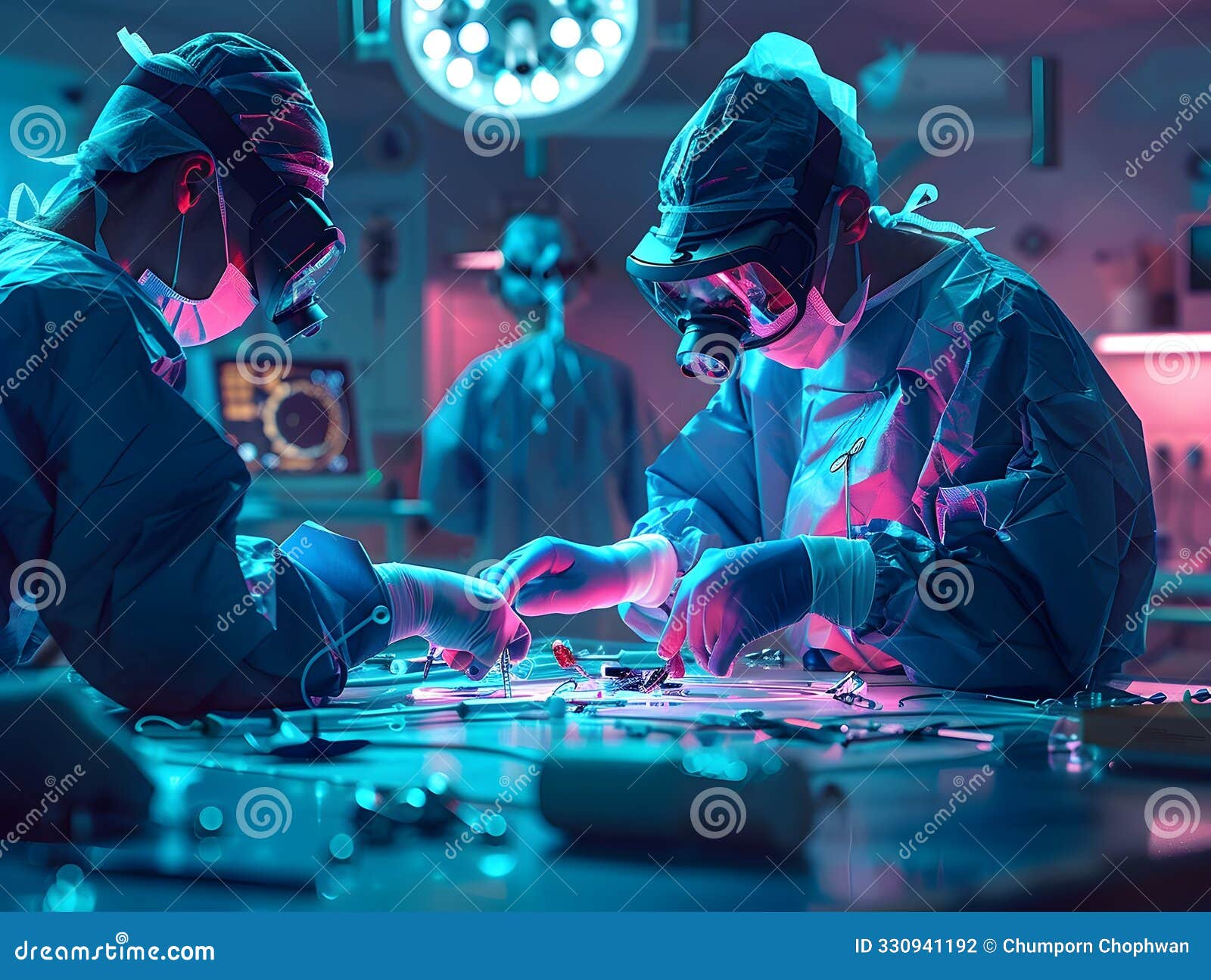 Cutting Edge Medical Procedure In Sterile Operating Theater With ...