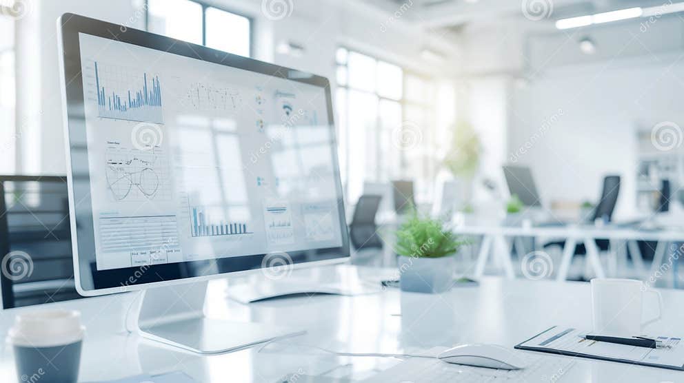 Cutting-edge Office Setup with Touch Screens and Smart Boards for ...