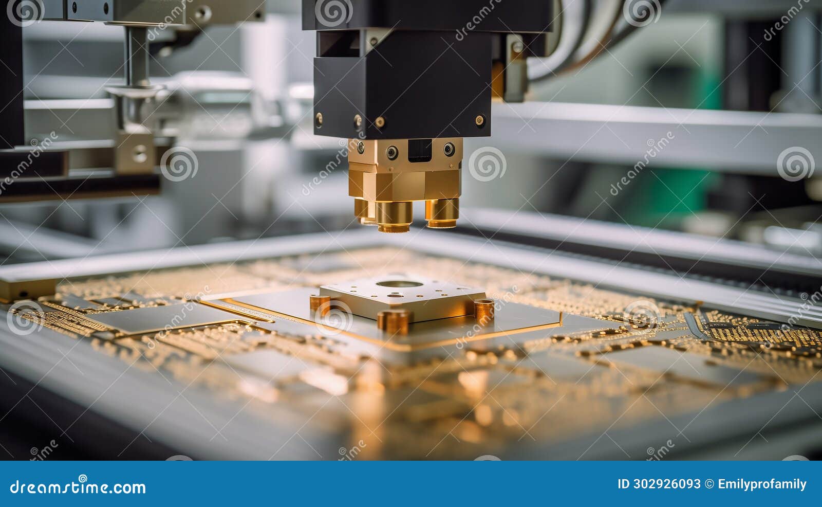 Cutting-edge Robot Technology in Microcircuit Production Stock ...