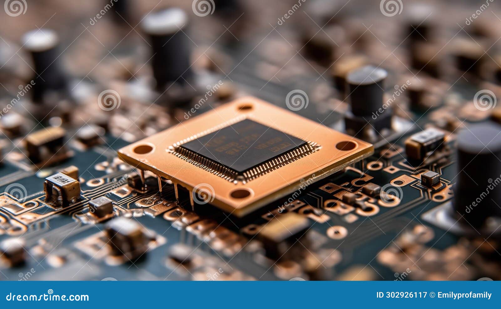 Cutting-edge Robotics Chip Production Facility Stock Illustration ...