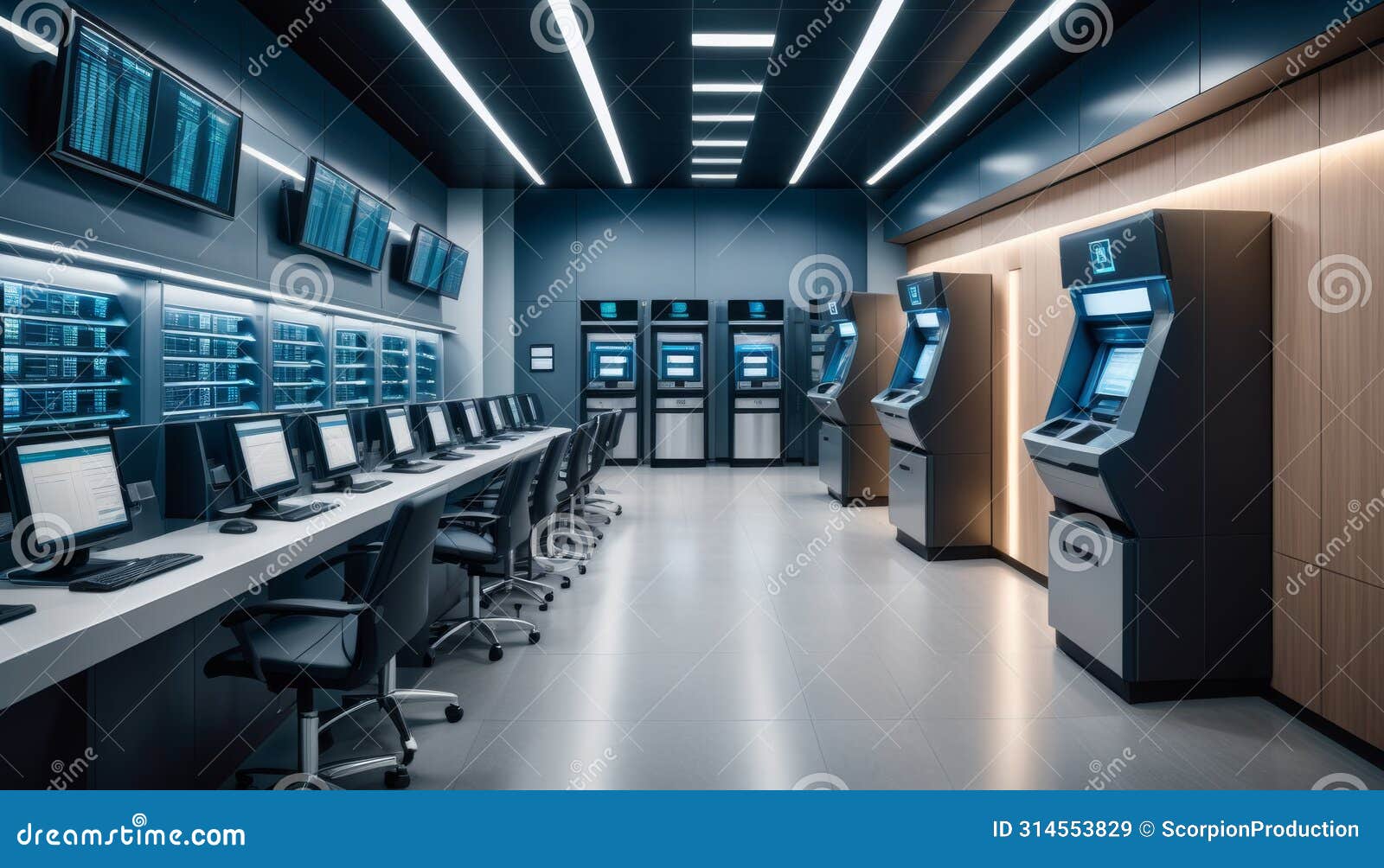 High-Tech Server Room with ATMs Stock Image - Image of system ... High-Tech Server Room with ATMs Stock Image - Image of system ...