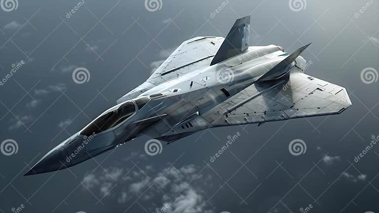 Cutting-edge Stealth Fighter Jet Featuring Angular Design and Composite ...