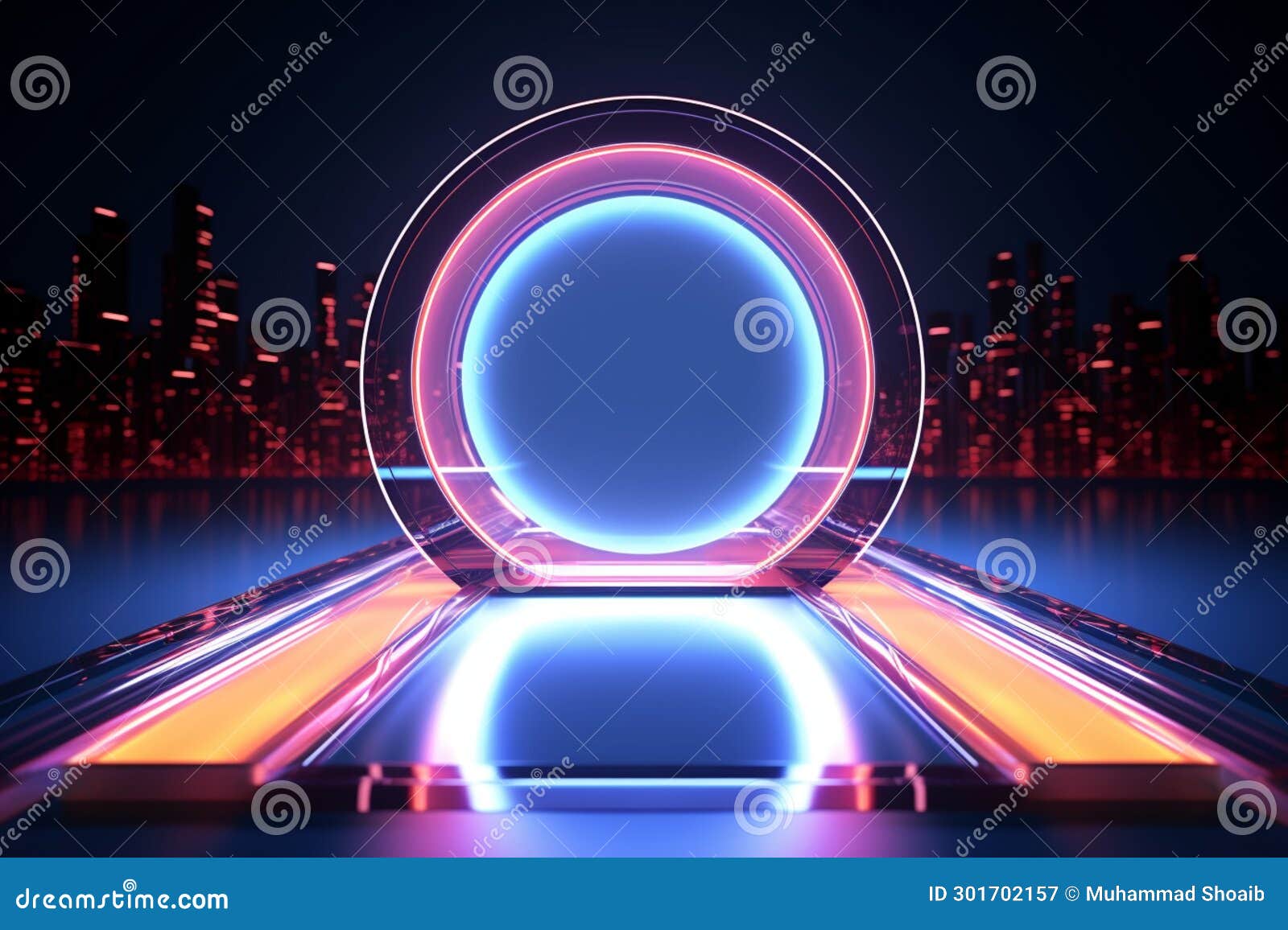 Cutting Edge Technology Displayed in an Abstract High Tech Border ...