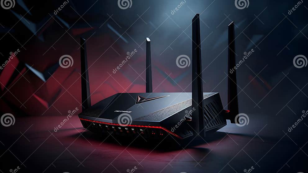 Cutting-edge Wi-Fi 6 Router with Advanced Security Features Stock ...