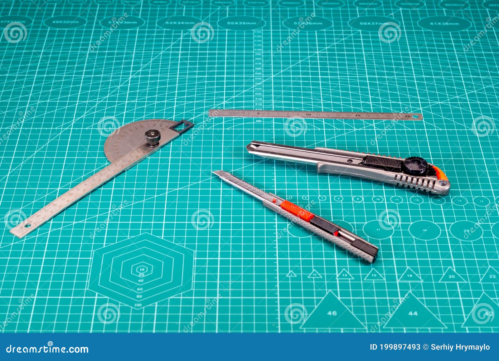 Cutting equipment set stock image. Image of shape, equipments - 199897493