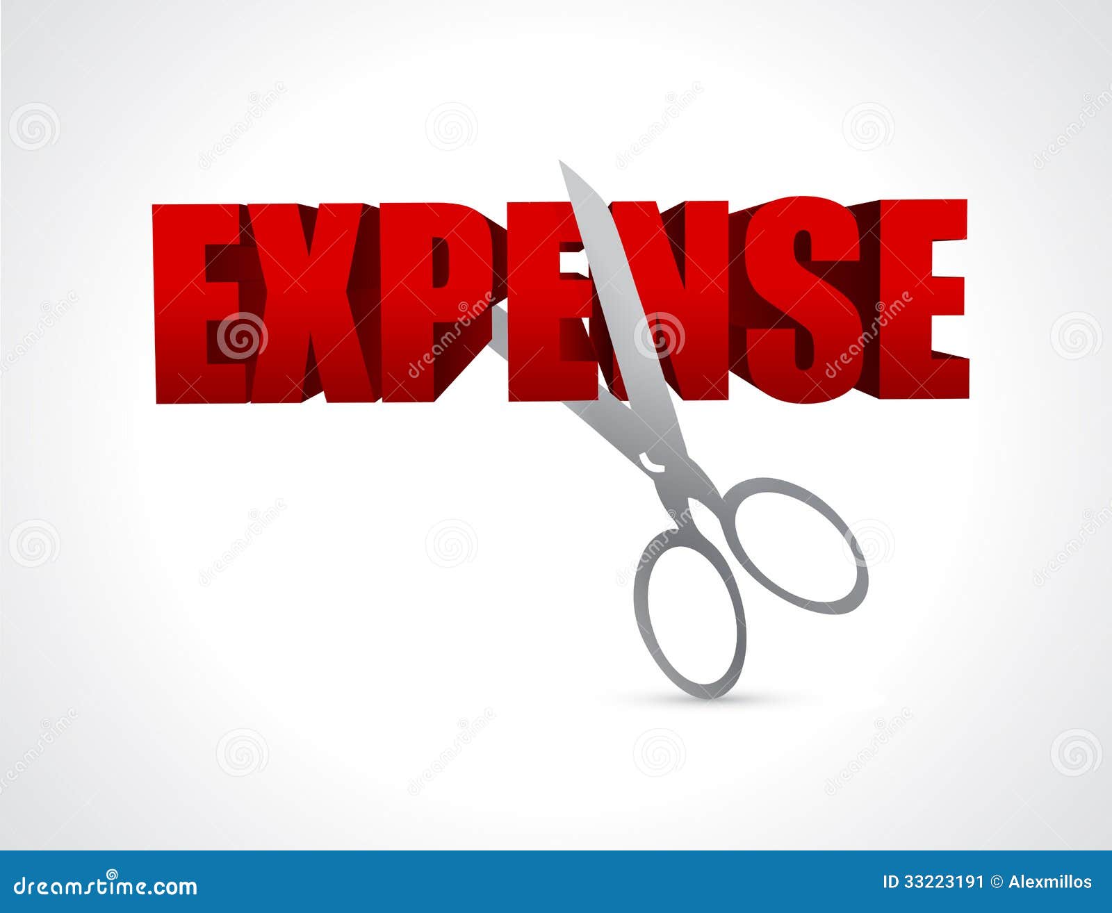 Cutting Expenses. Illustration Design Stock Illustration - Illustration ...