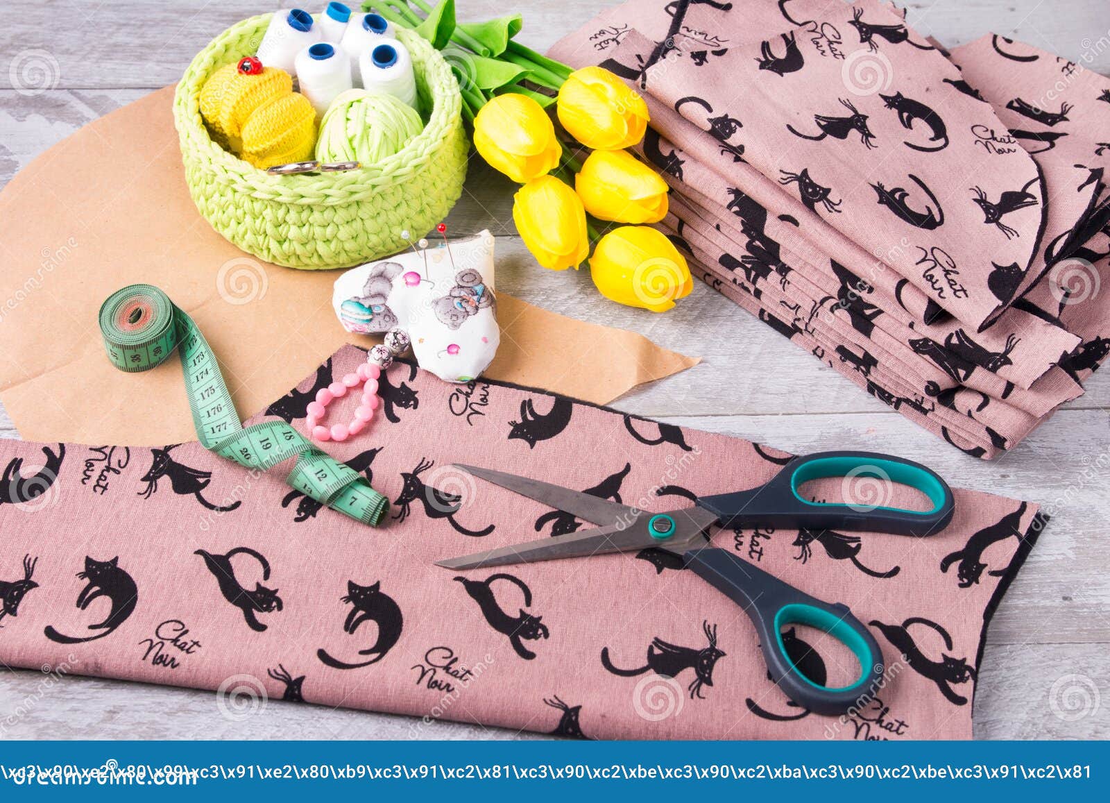 Cutting the Fabric of the Pattern. Stock Image - Image of craft, tool ...