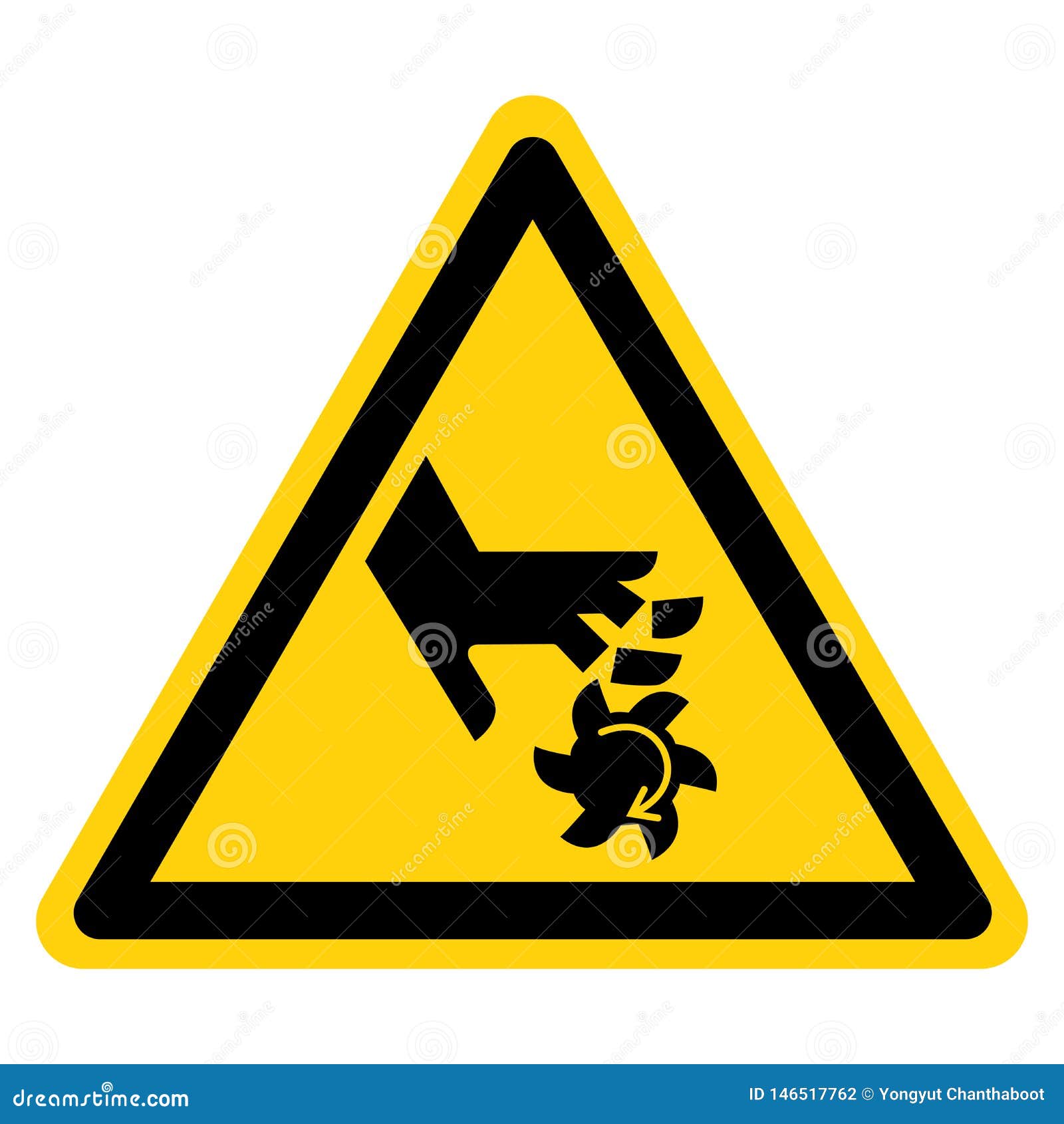 Cutting Of Fingers Straight Blade Symbol Sign, Vector Illustration ...