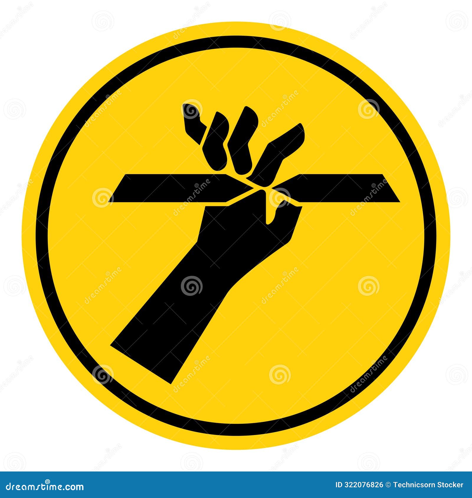 Cutting of Fingers Symbol Sign, Vector Illustration, Isolate on White ...