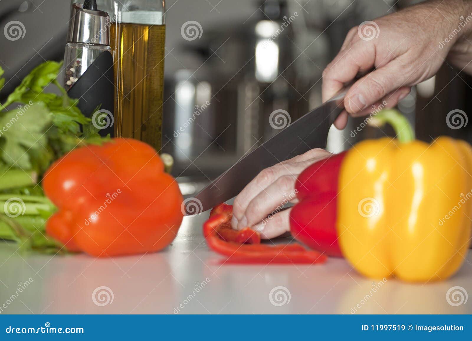Cutting fresh vegetable stock image. Image of market - 11997519