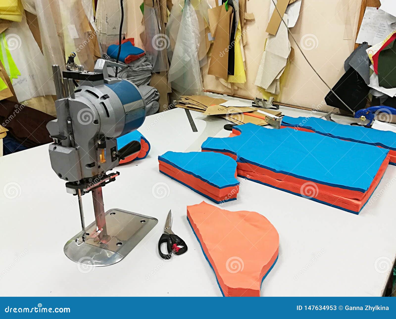 Industrial Electric Cloth Cutting Machine Stock Image - Image of ... Industrial Electric Cloth Cutting Machine Stock Image - Image of ...
