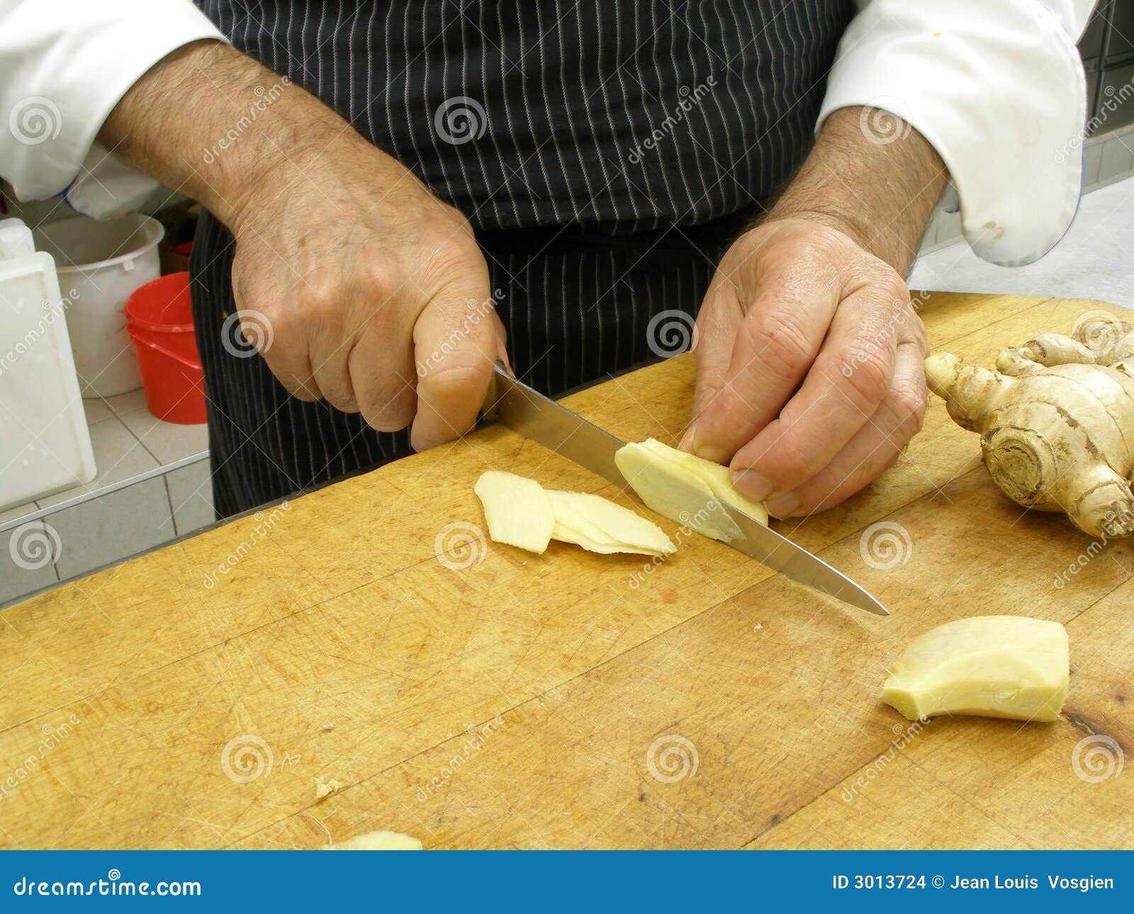 Cutting ginger stock photo. Image of taste, cutting, working - 3013724