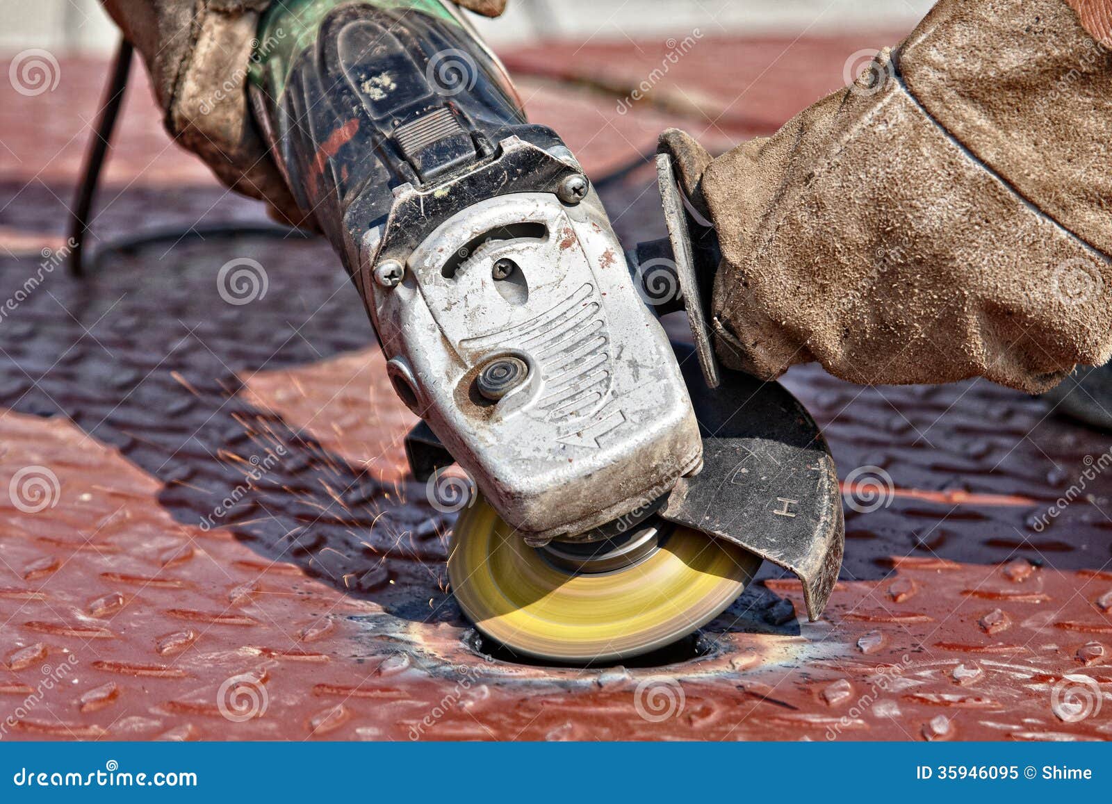 Cutting grinder stock image. Image of industry, light - 35946095