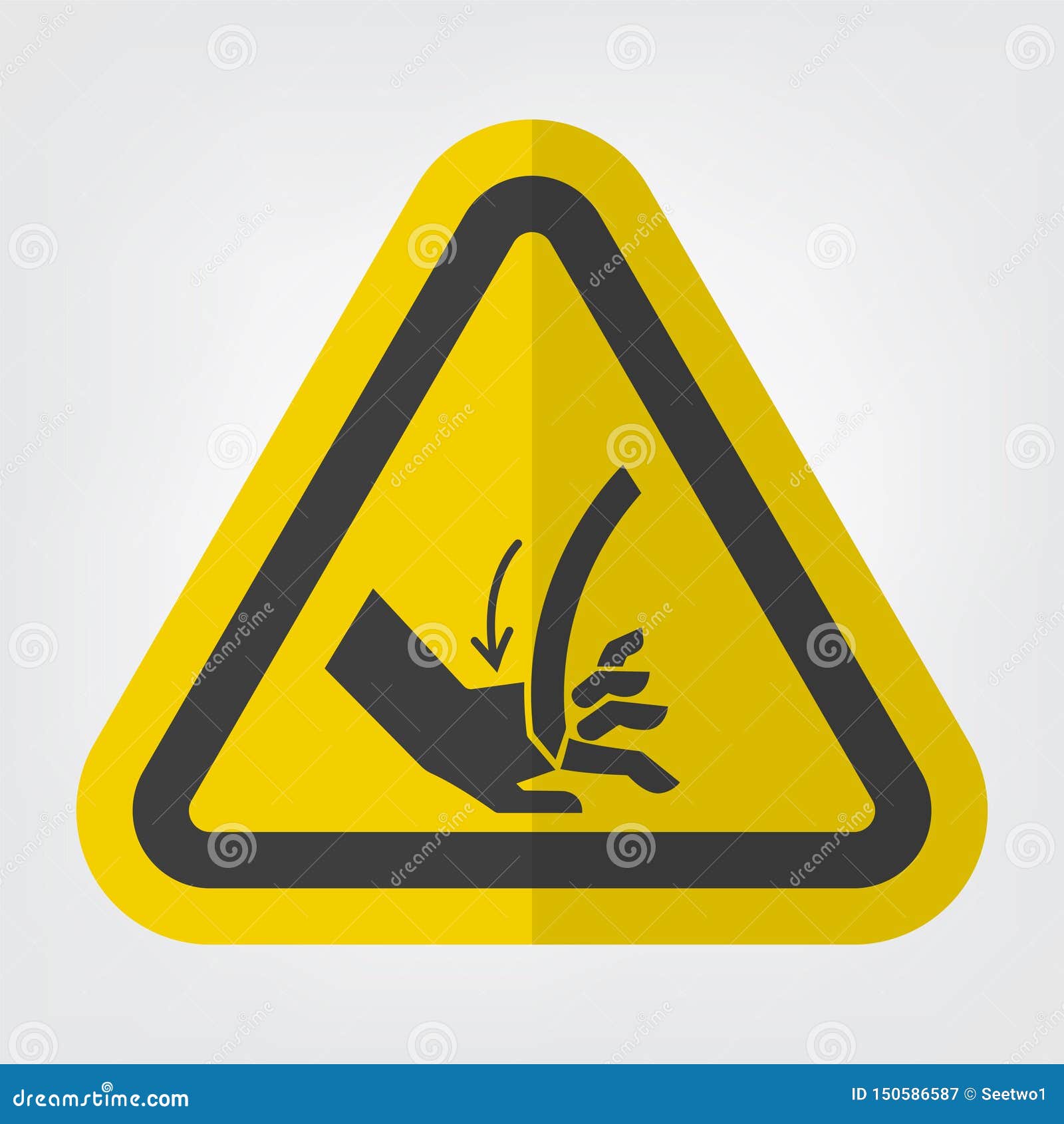 Cutting of Hand Curved Blade Symbol Sign Isolate on White Background ...