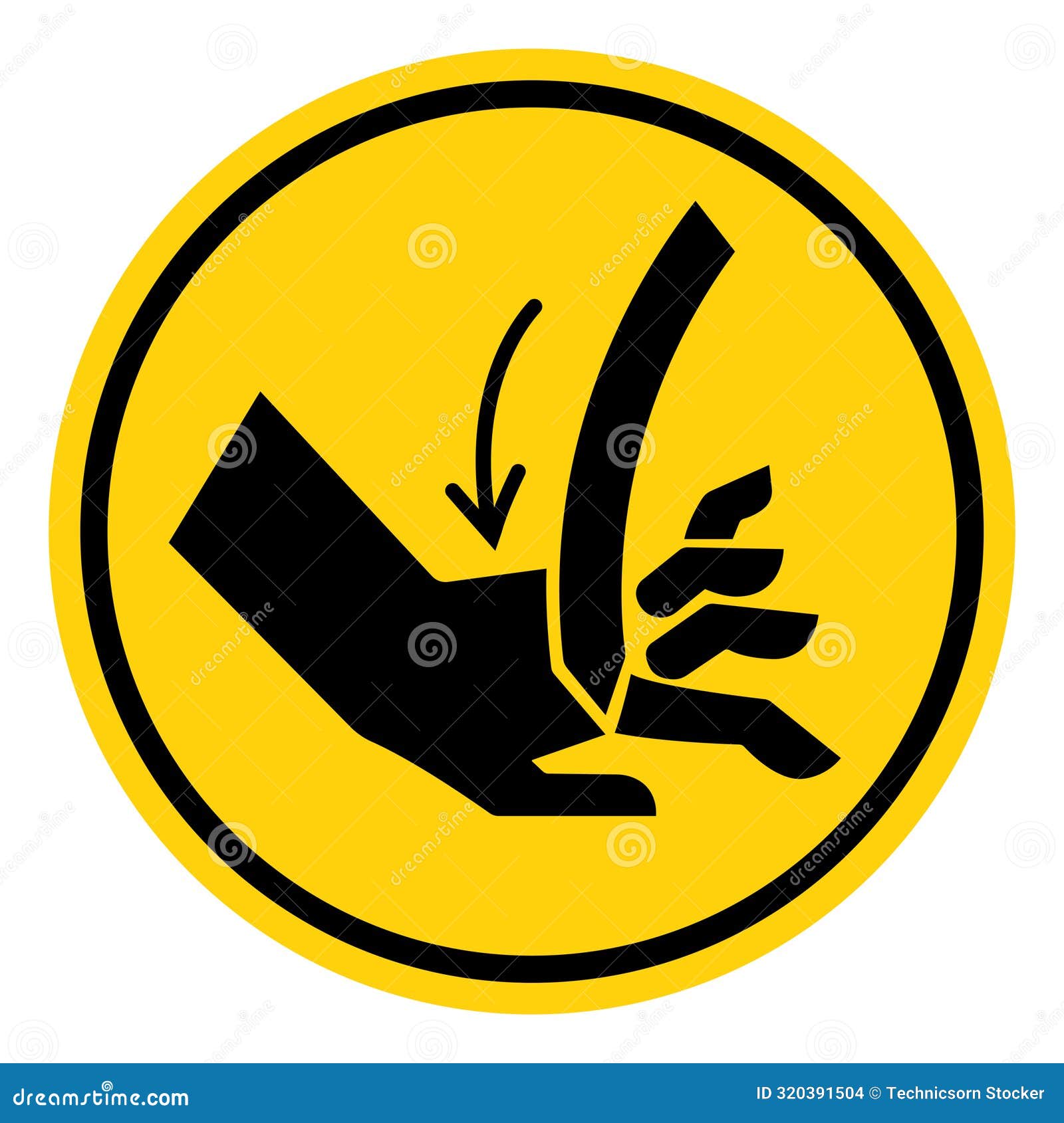 Cutting of Hand Curved Blade Symbol Sign, Vector Illustration, Isolate ...