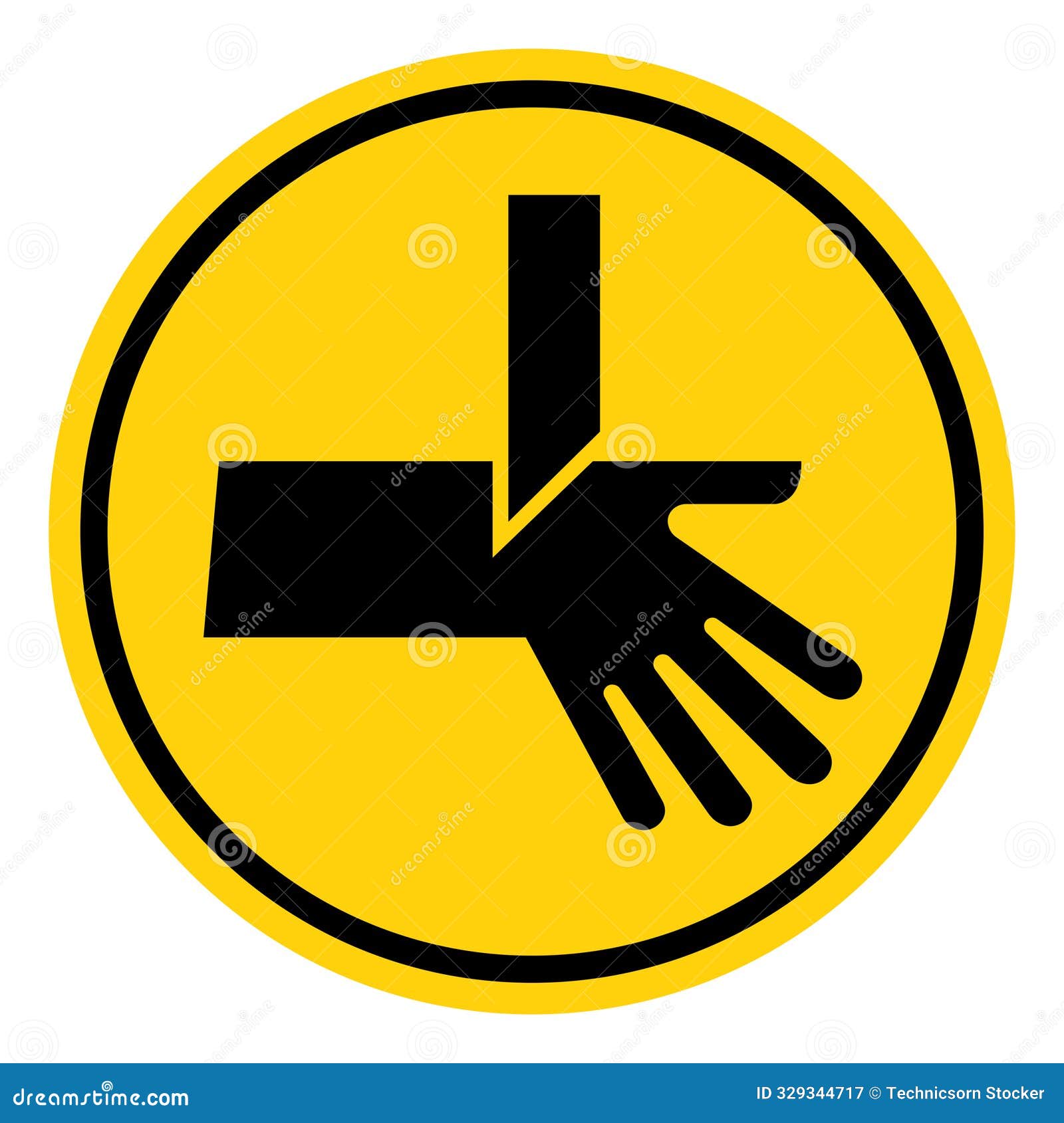 Cutting Of Hand Curved Blade Symbol Sign Isolate On White Background ...