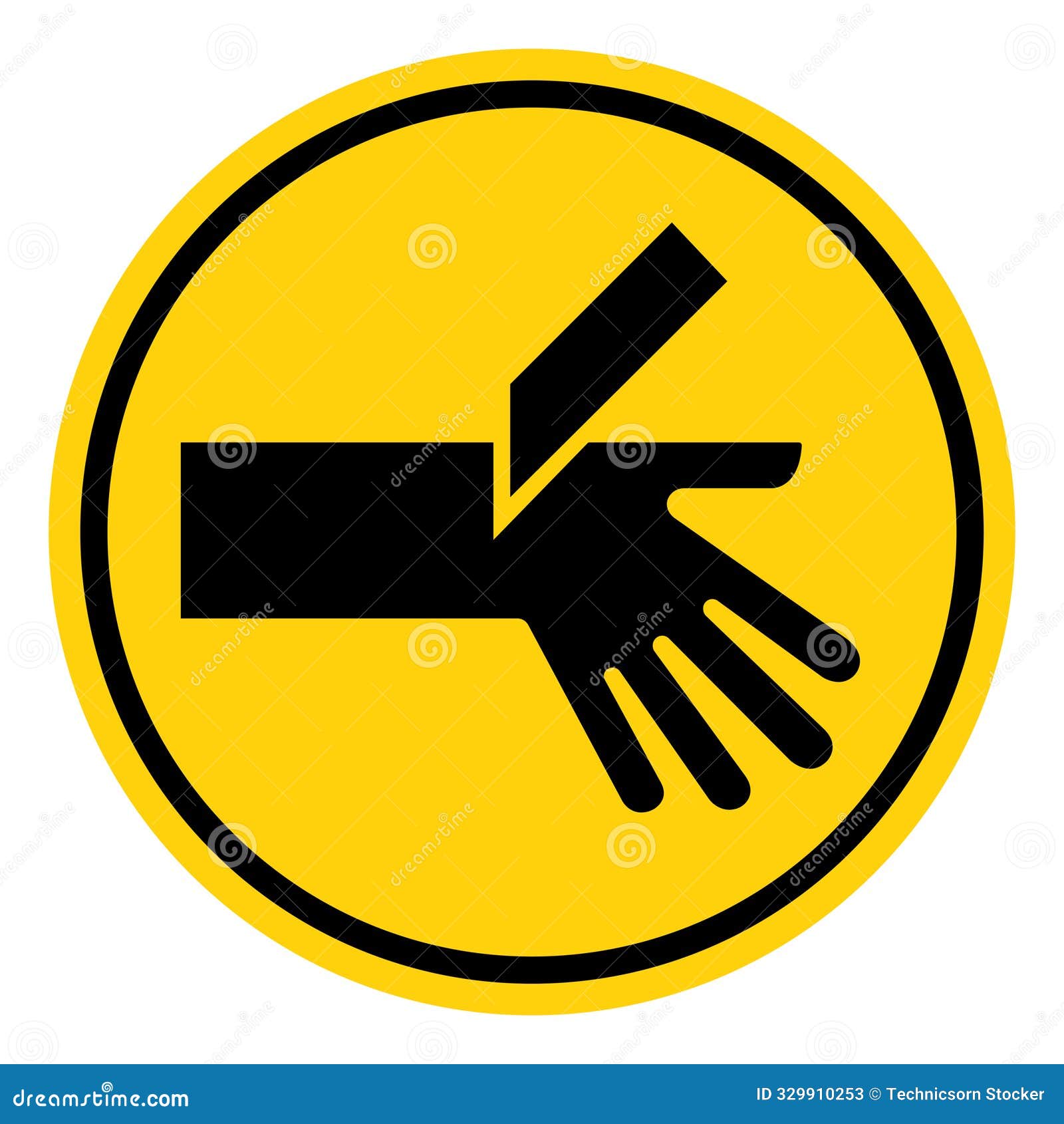 Cutting Hand Symbol Sign, Vector Illustration, Isolate on White ...