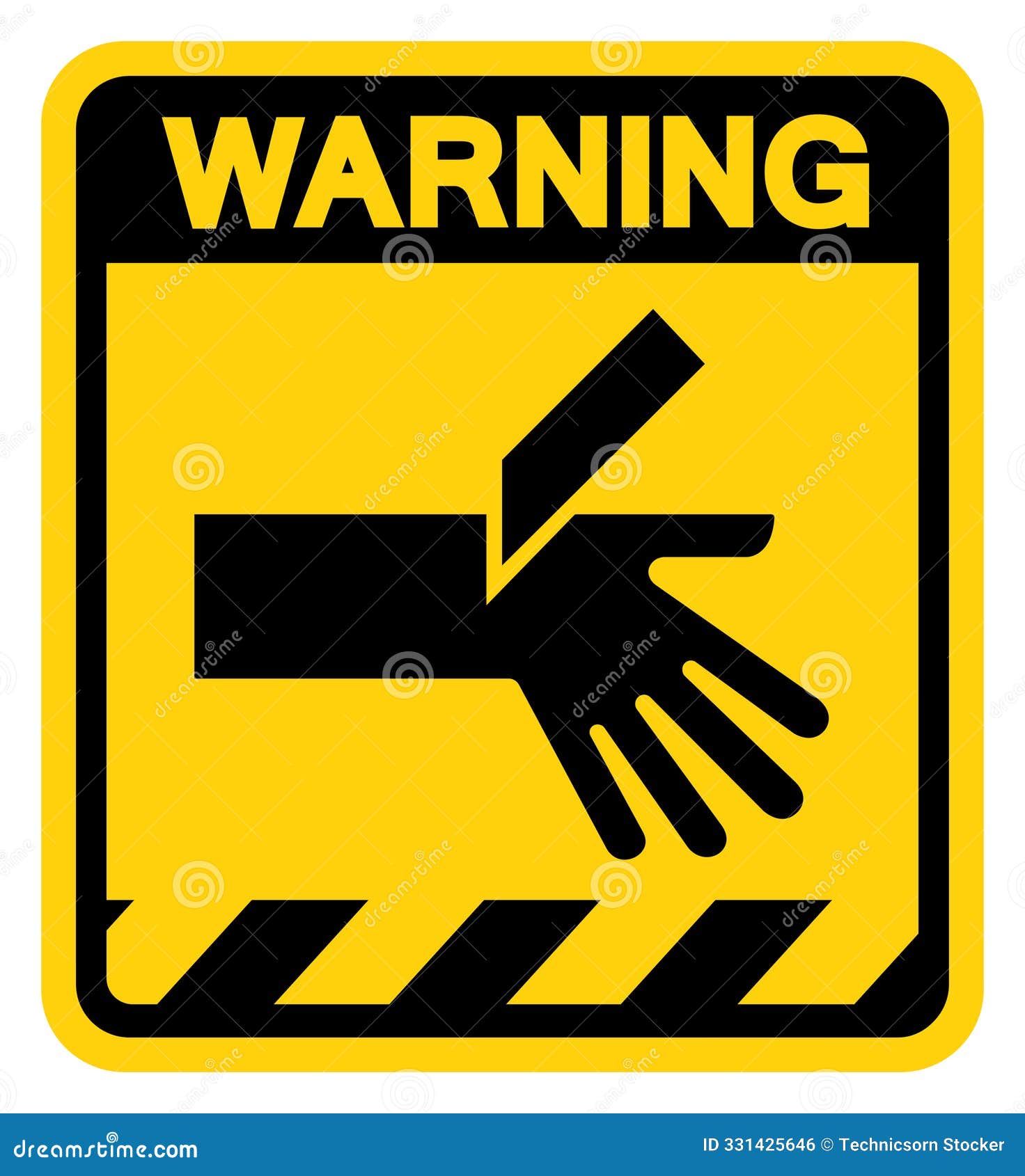 Hand Warning About Radiation Or Biological Threat. Radiation Signs ...