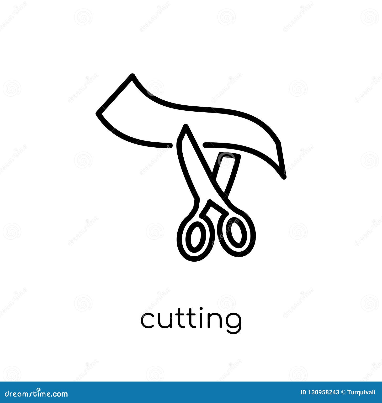 Cutting Icon from Collection. Stock Vector - Illustration of style ...