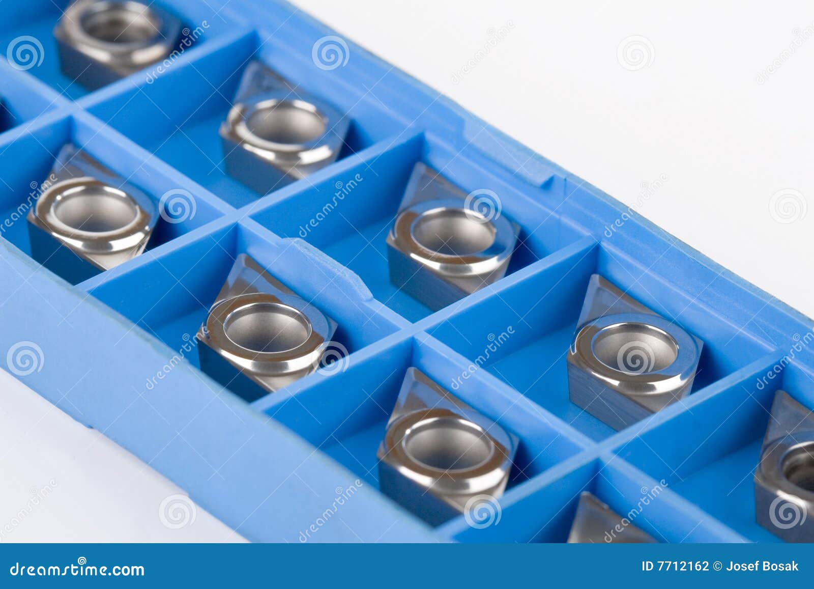 Cutting Inserts for Turning in a Box Stock Photo - Image of lathe ...