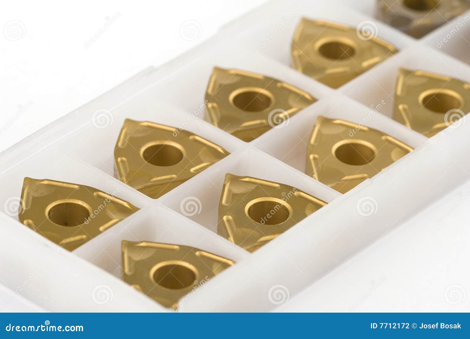 Cutting Inserts for Turning in a Box Stock Photo - Image of fabrication ...