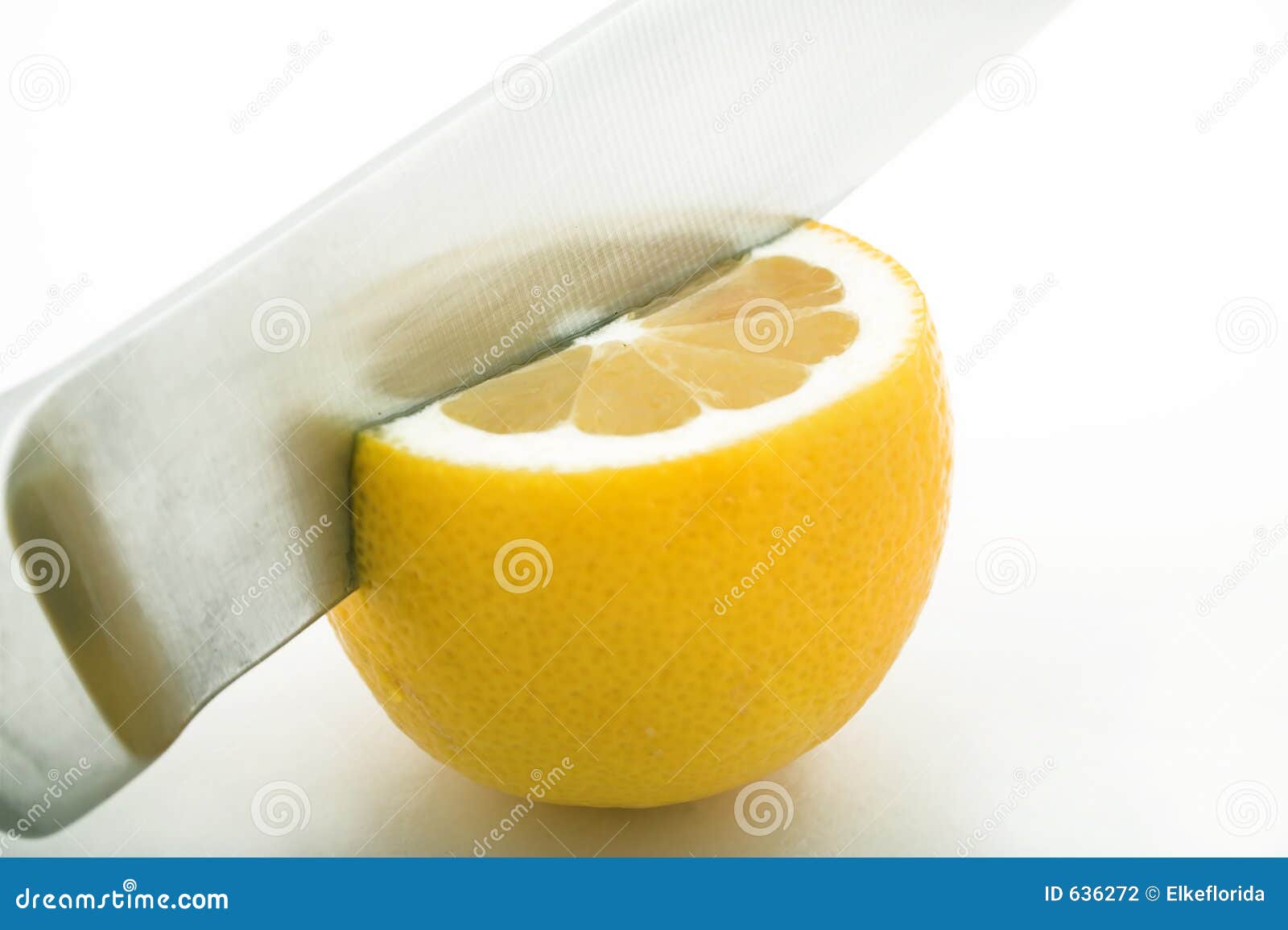 Cutting lemon stock photo. Image of stainless, lemon, sharpened - 636272