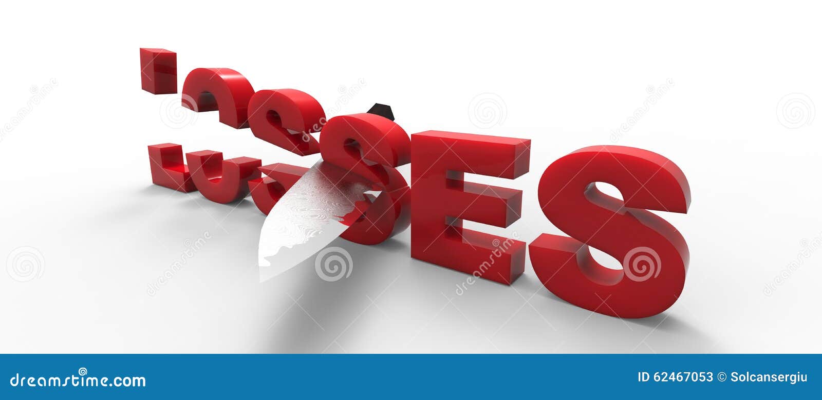 CUTTING losses stock illustration. Illustration of metallic - 62467053