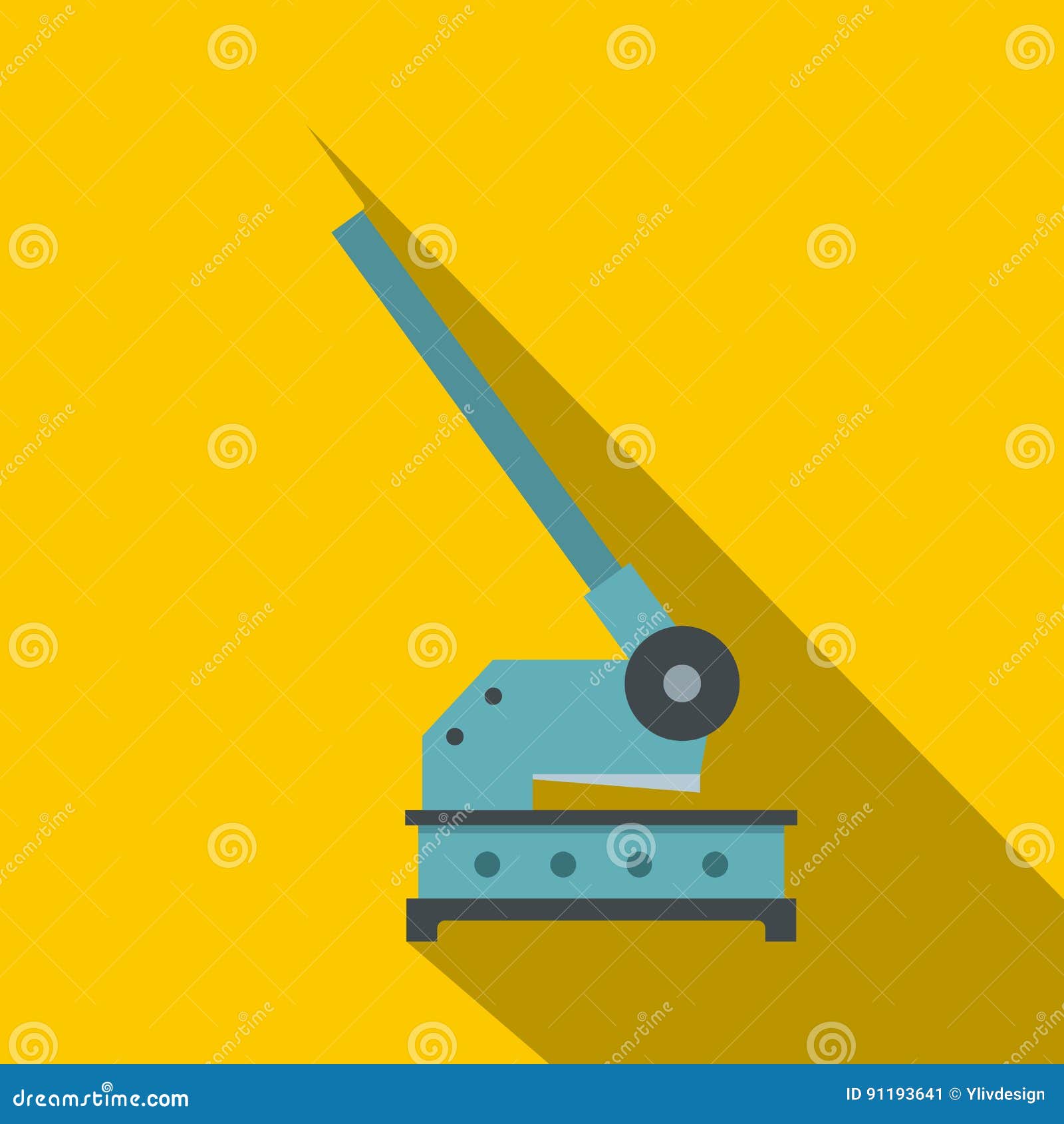 Cutting Machine Icon, Flat Style Stock Vector - Illustration of icon ...