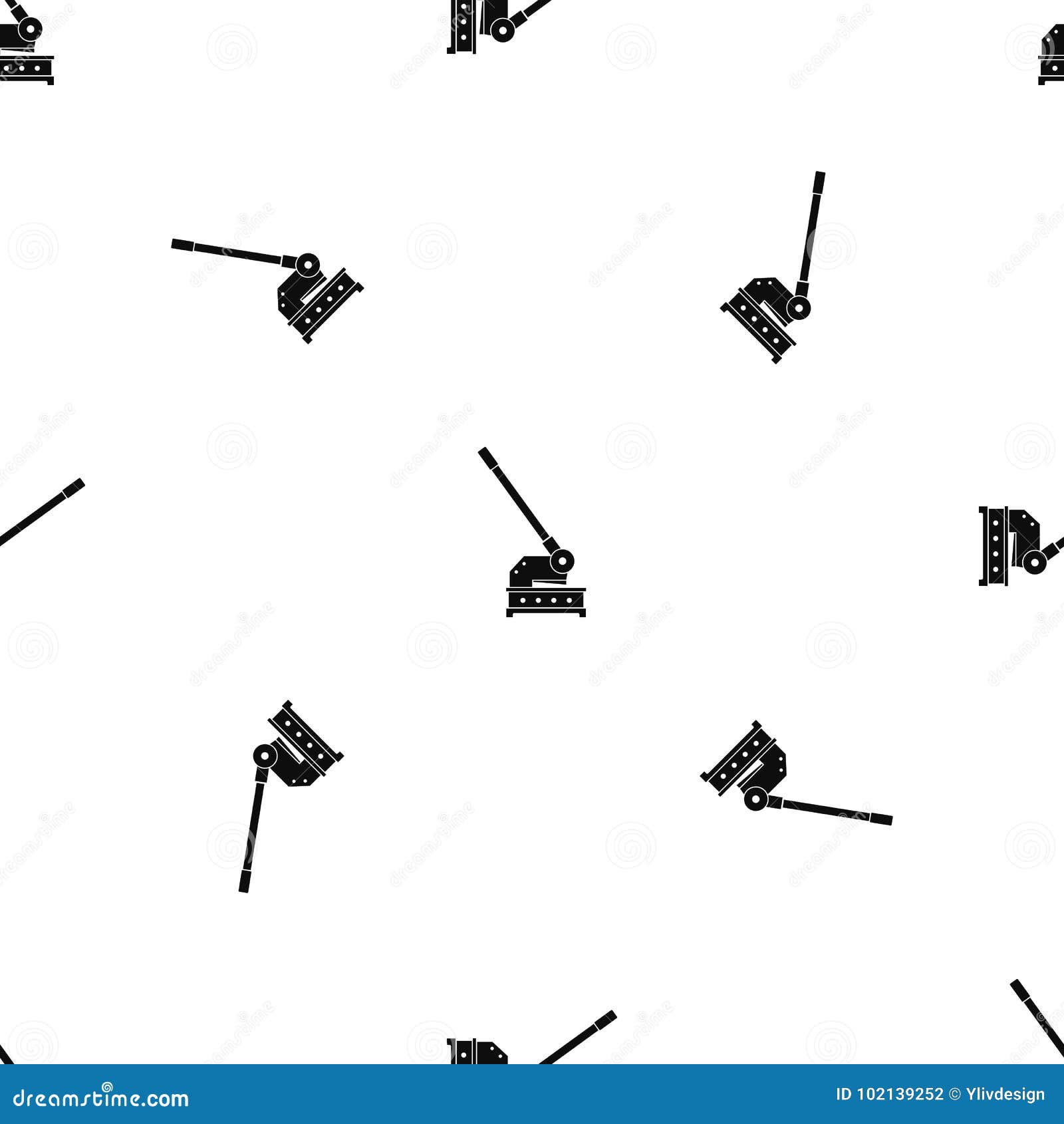 Cutting Machine Pattern Seamless Black Stock Vector - Illustration of ...