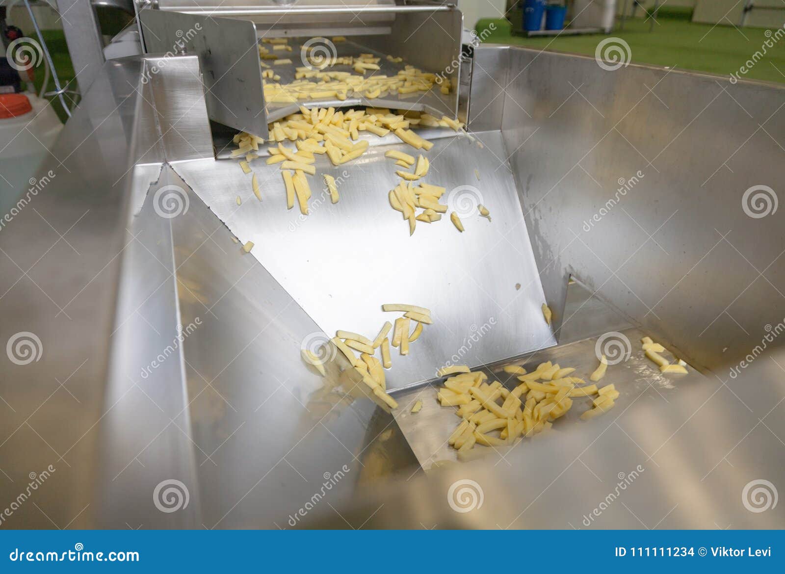 Cutting Machine Potatoes stock photo. Image of machine - 111111234