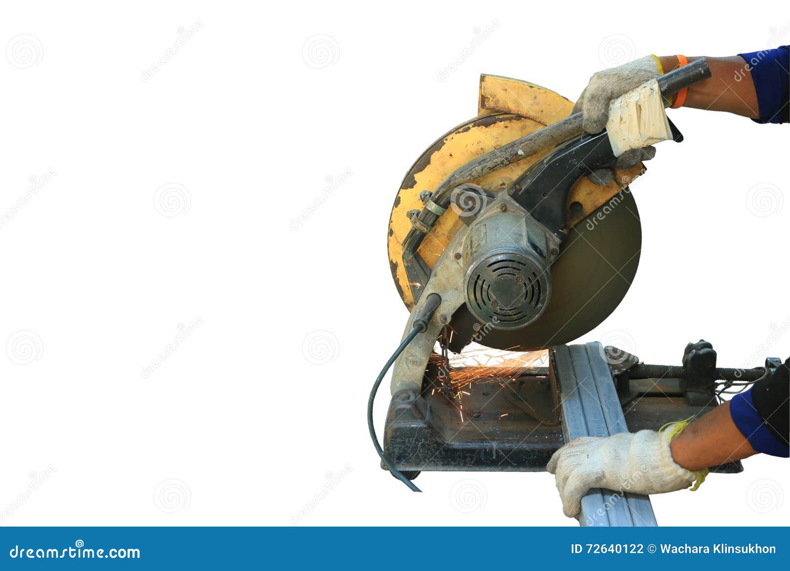 Cutting Machine on the White Background Stock Photo - Image of level ...