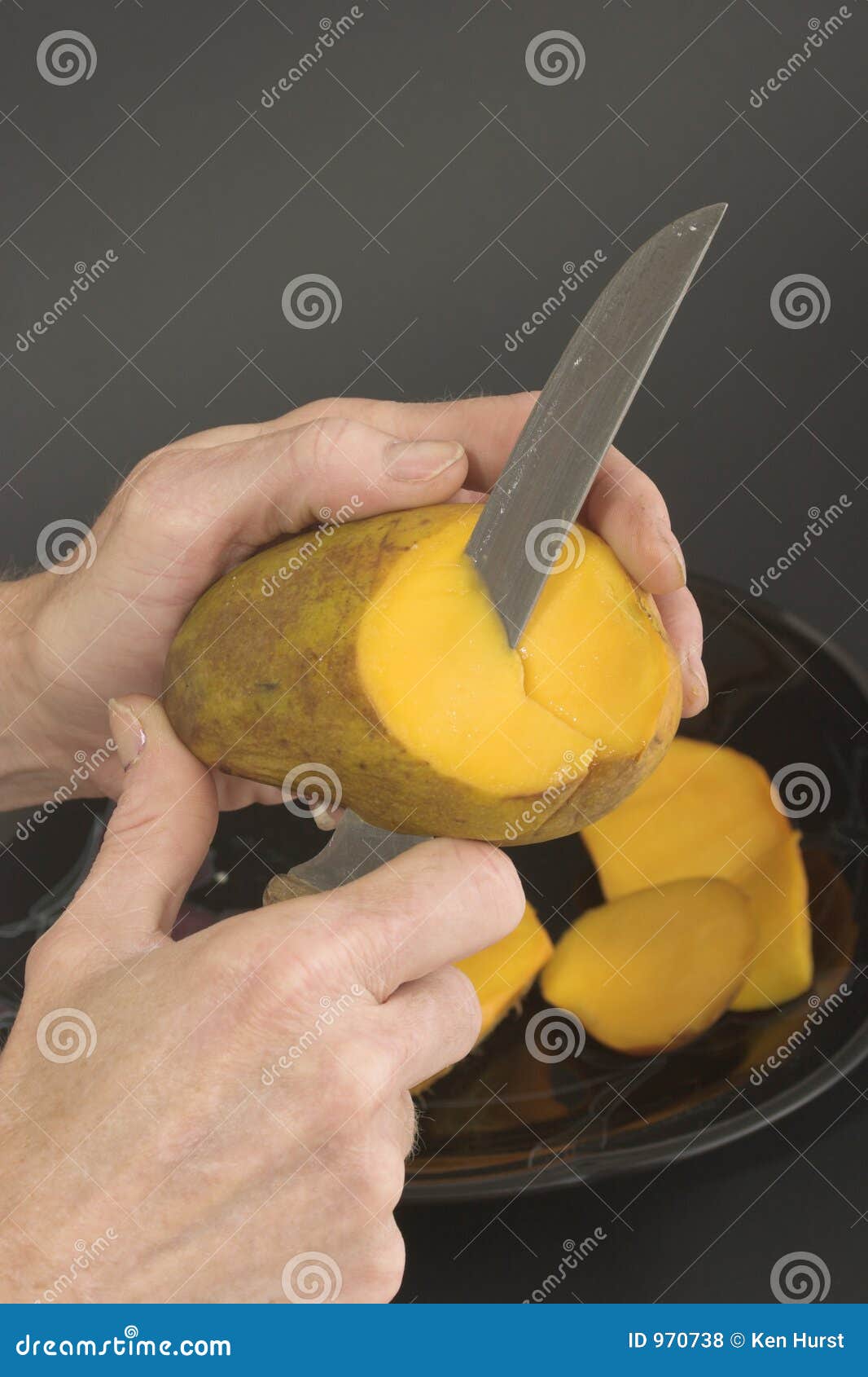 Cutting a Mango 1 stock photo. Image of sweet, culinary - 970738