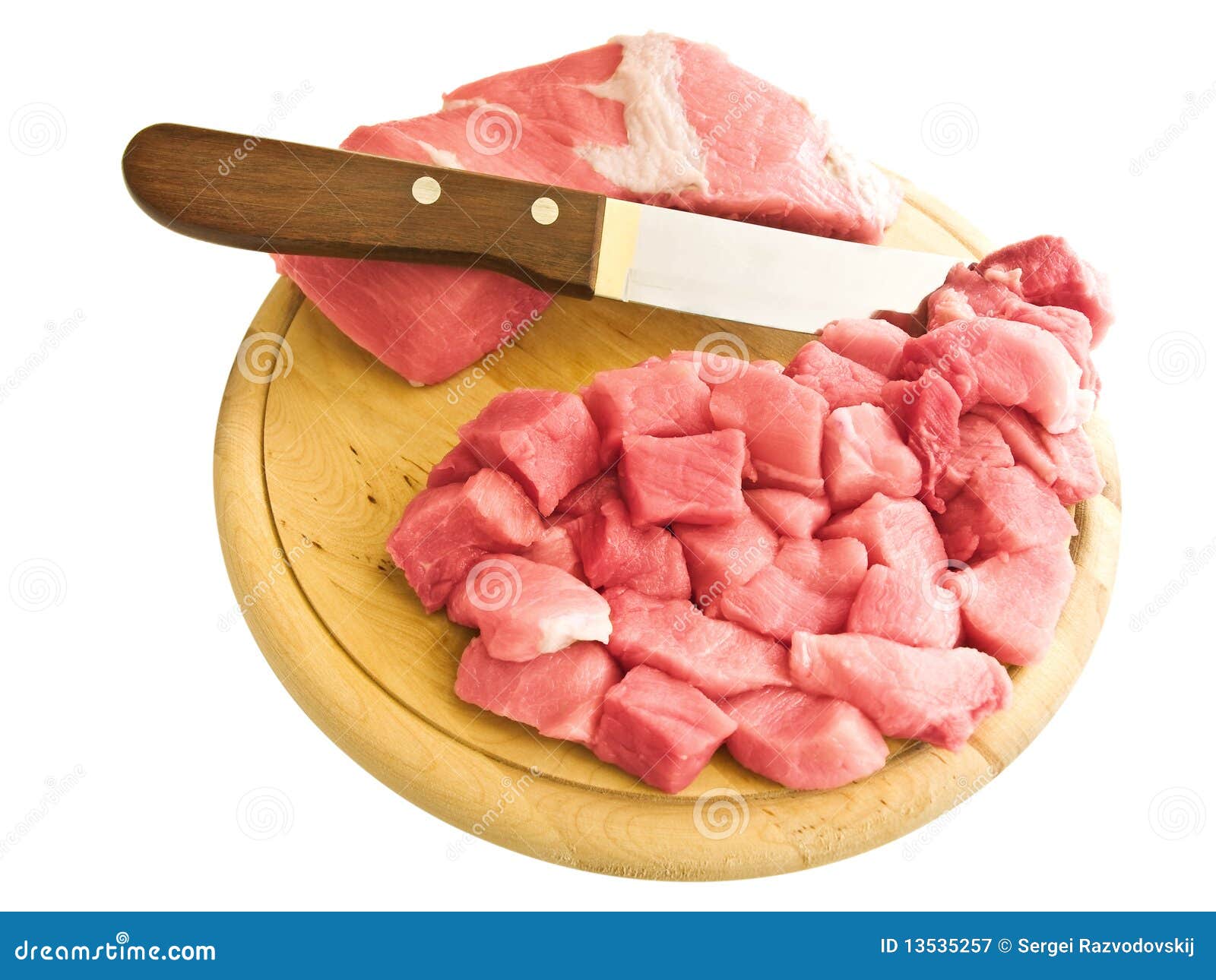 Cutting meat stock image. Image of preparing, fillet - 13535257