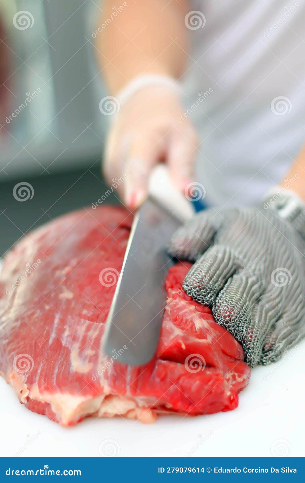 Cutting Meat, Butcher, Cutting, Slicing, Chopping, Skilled, Precision ...