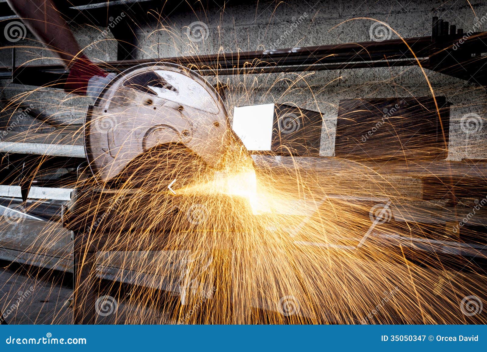 Cutting Metal stock image. Image of light, metalworking - 35050347