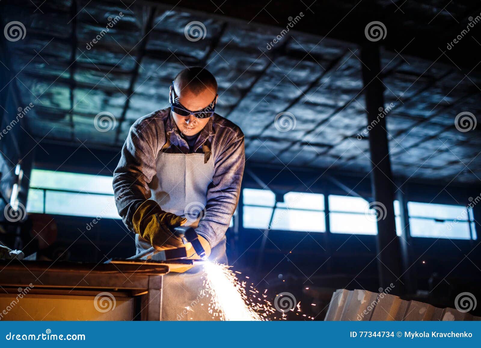 Cutting Metal with Plasma Equipment Stock Photo - Image of plasma ...